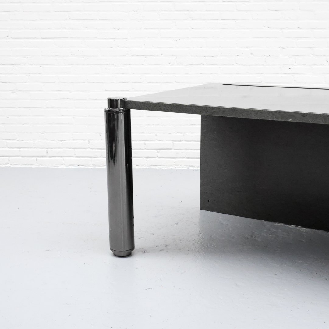 Executive Office Desk by F.A. Porsche for Castelli 1980s, Set of 2 for ...