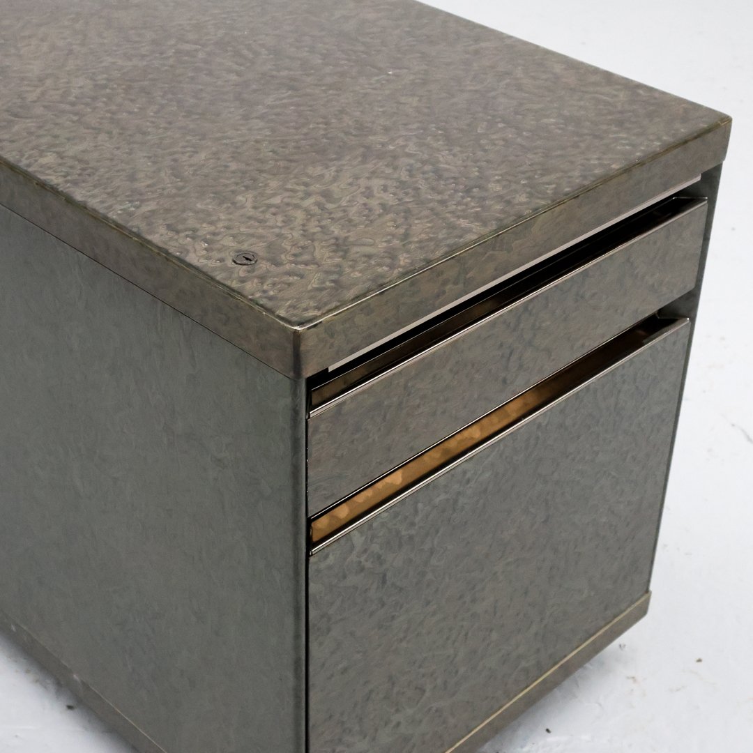 Executive Office Desk by F.A. Porsche for Castelli 1980s, Set of 2 for ...