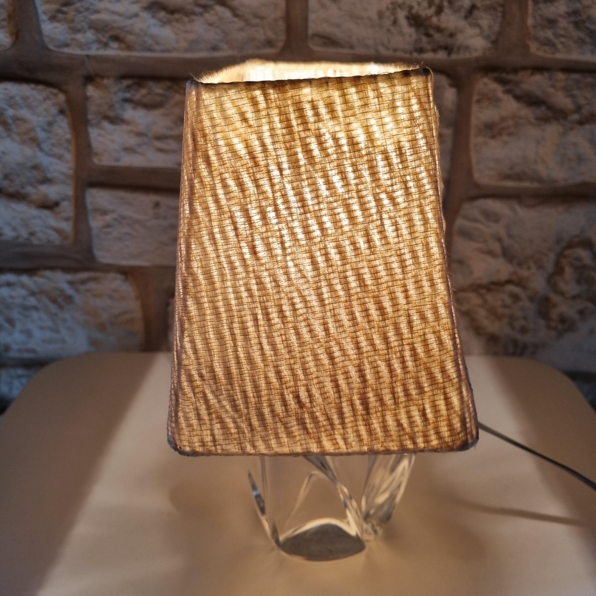 Vintage Desk Lamp by Jean Daum for Daum, France, 1960s for sale at Pamono
