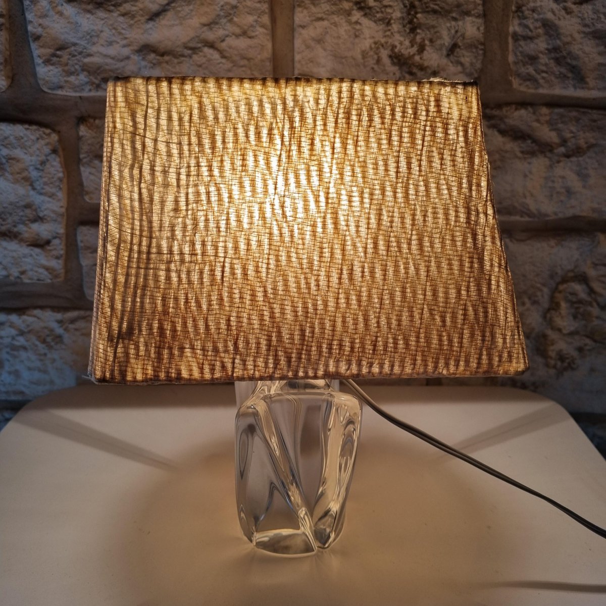 Vintage Desk Lamp by Jean Daum for Daum, France, 1960s for sale at Pamono
