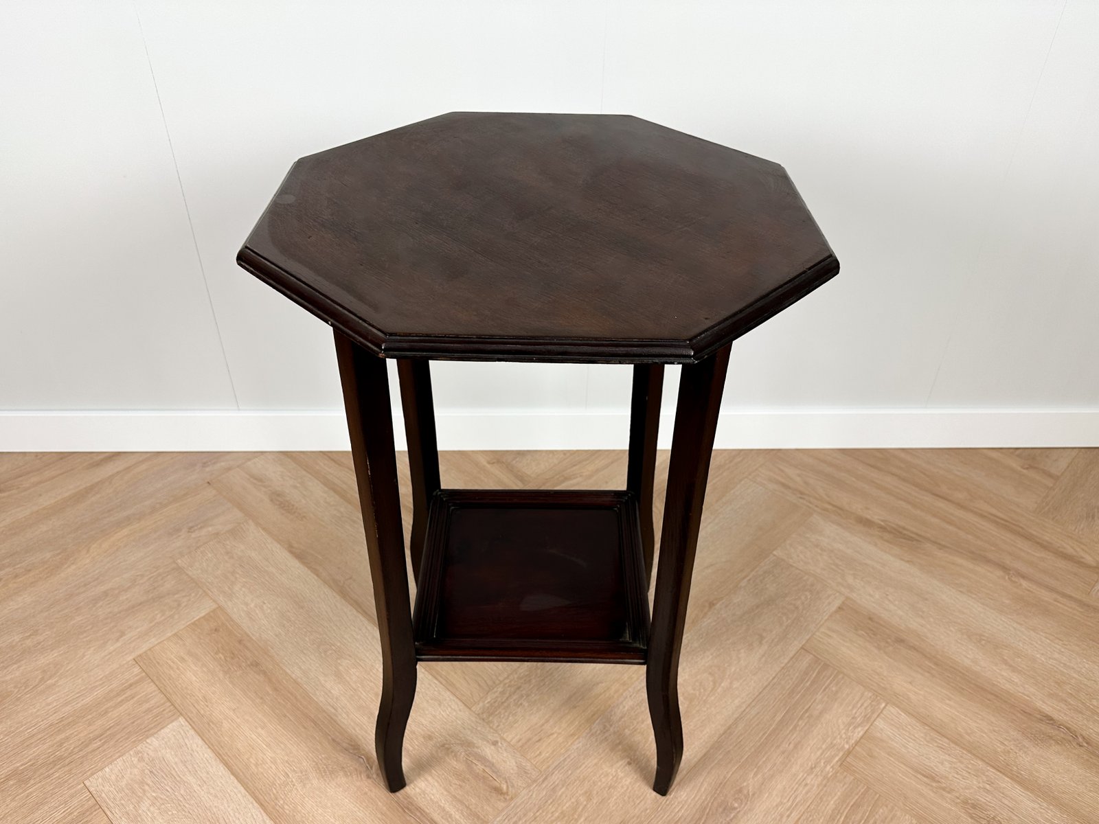 Wooden Octagonal Side Table for sale at Pamono