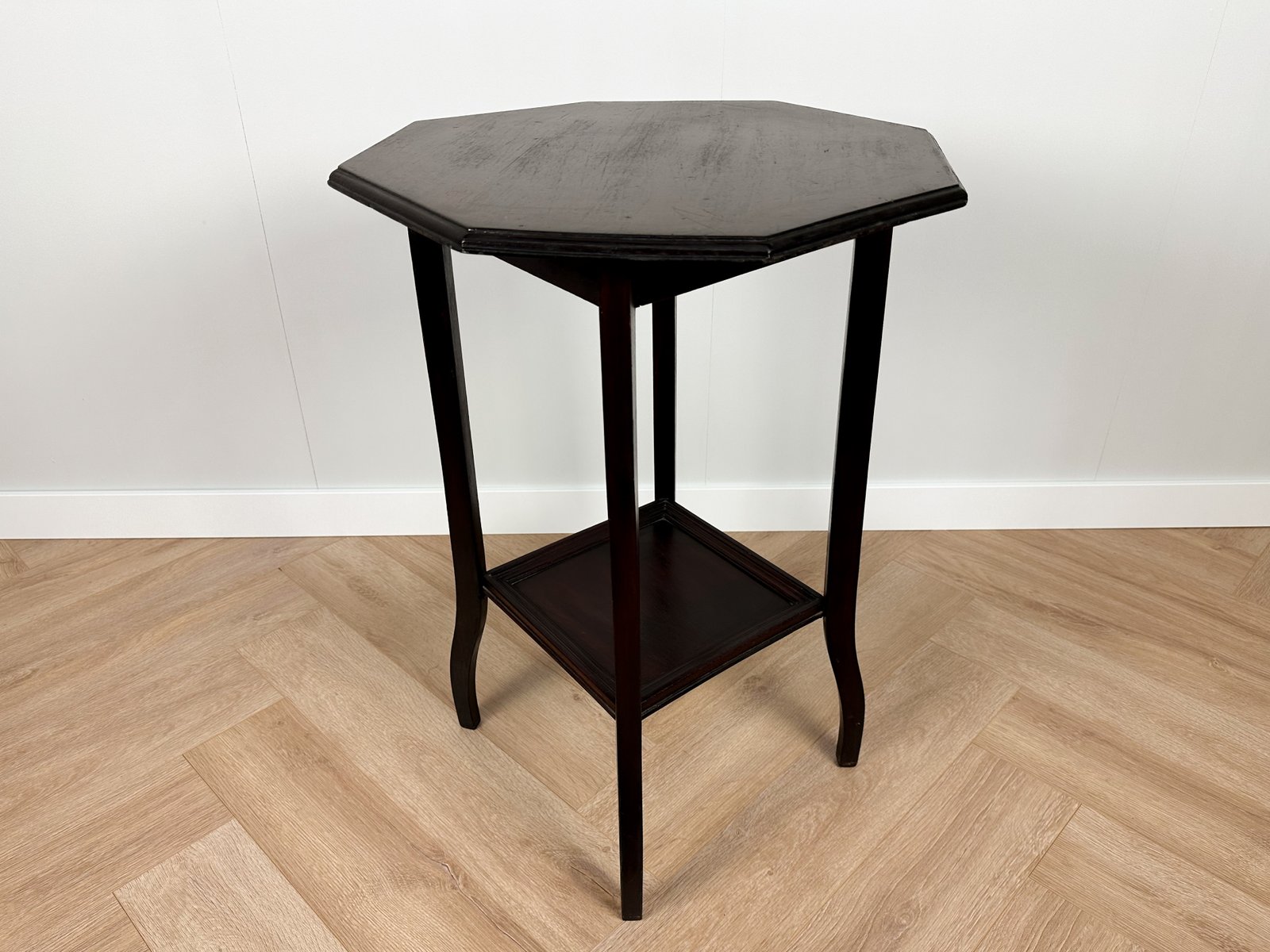 Wooden Octagonal Side Table for sale at Pamono
