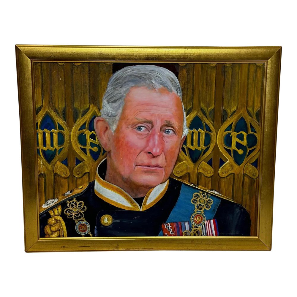 British Royal Portrait of Heir Apparent Prince of Wales Now King ...
