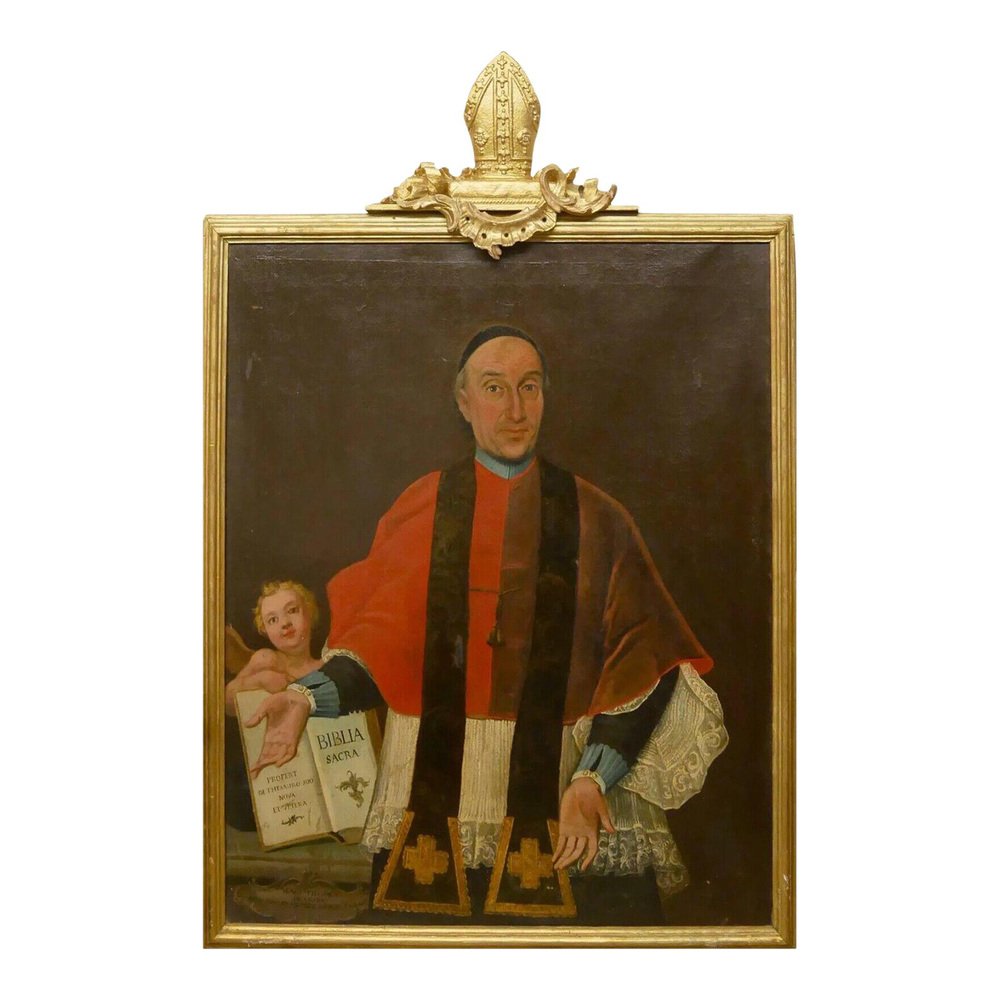 Italian Artist, Portrait of Pope Clement XIII, 18th Century, Oil ...