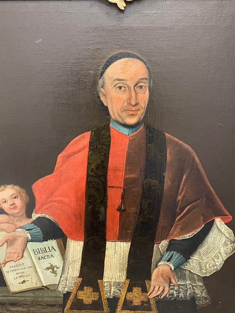 Italian Artist, Portrait of Pope Clement XIII, 18th Century, Oil ...