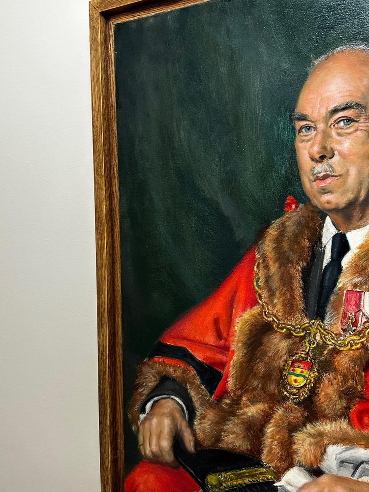 Bernard Hailstone, British Portrait of Mayor of Maidstone, Kent with ...