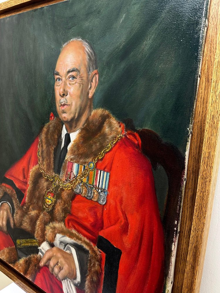 Bernard Hailstone, British Portrait of Mayor of Maidstone, Kent with ...