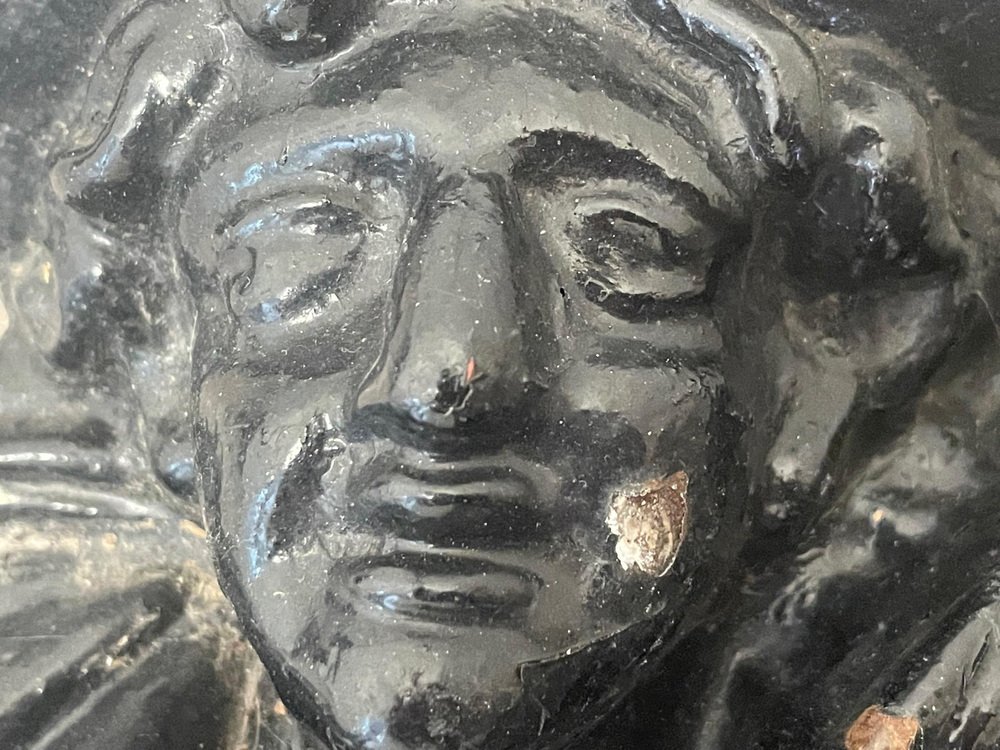 English Victorian Shire Man Holding Sheaf Wheat in Cast Iron for sale ...