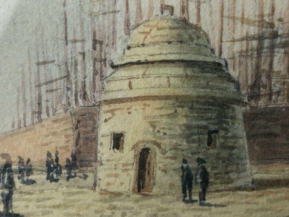 T. Hargreaves, Liverpool Seascape, Mersey Ships at St. George's Basin ...