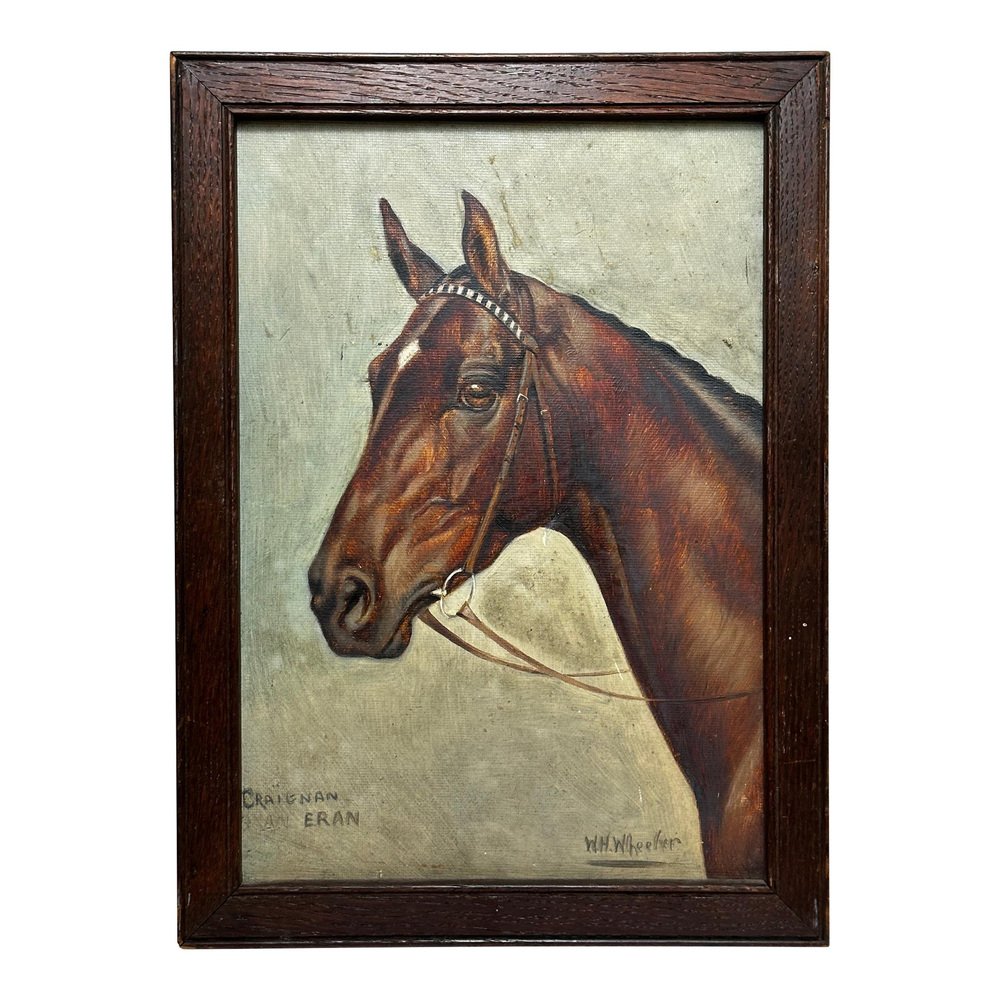 Walter Herbert Wheeler, Racehorse Craig an Eran, Early 1900s, Oil ...