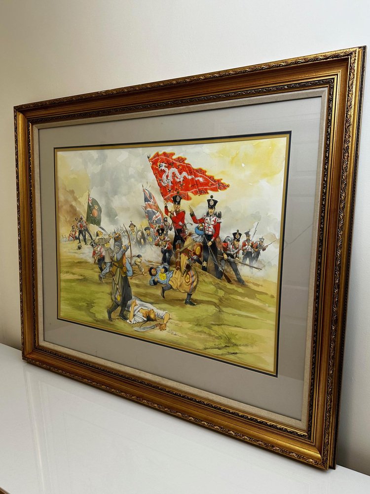 Large British Artist, Chusan Opium Wars Red Coats 55th Westmorland ...