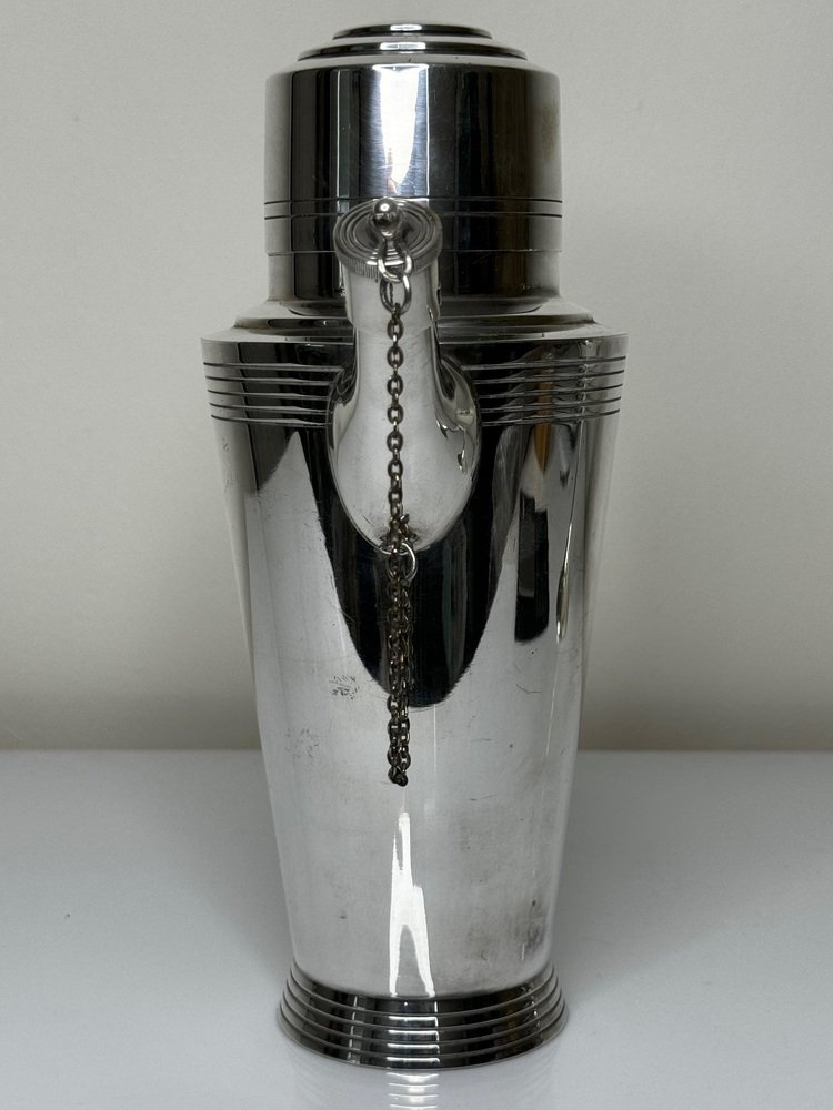 English Art Deco Cocktail Shaker by Keith Murray for Mappin & Webb, 1930s for sale at Pamono
