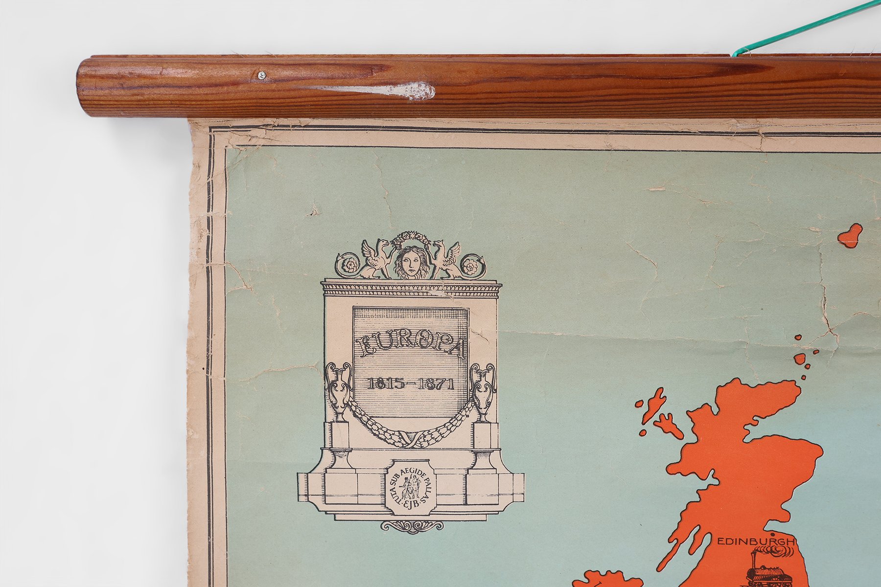 Vintage School Wall Map of Europe 1815-1871, Belgium, 1950s for sale at ...