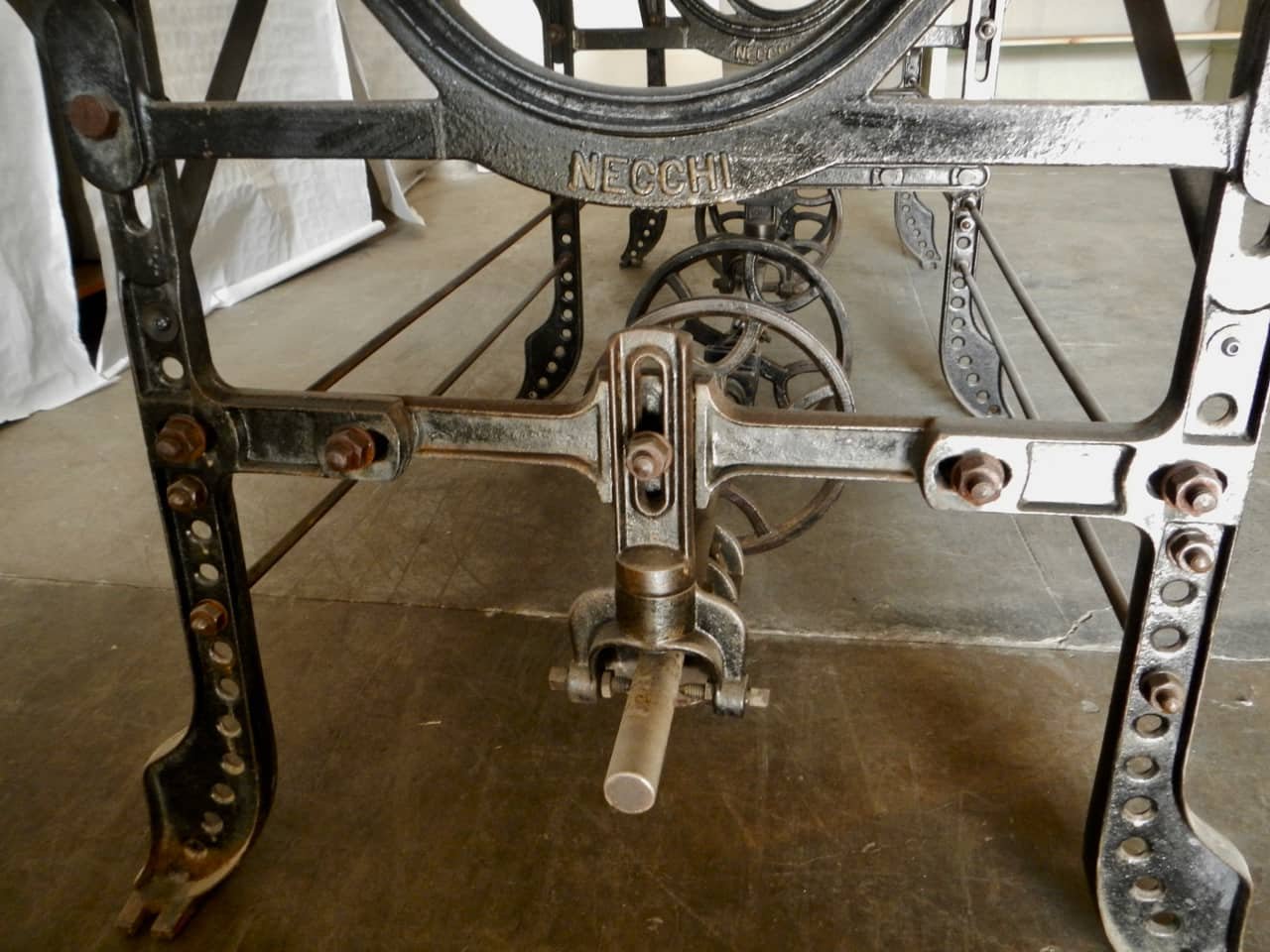 Table on Necchi Sewing Machine Base, 1920s for sale at Pamono
