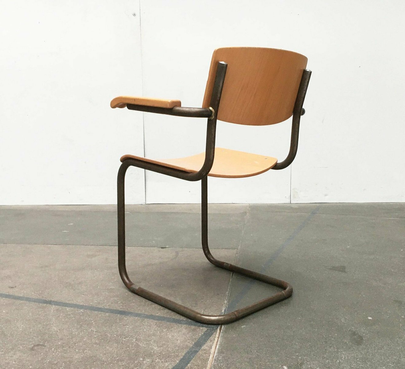 Mid-Century S43F Cantilever Chair by Mart Stam for Thonet, Germany ...