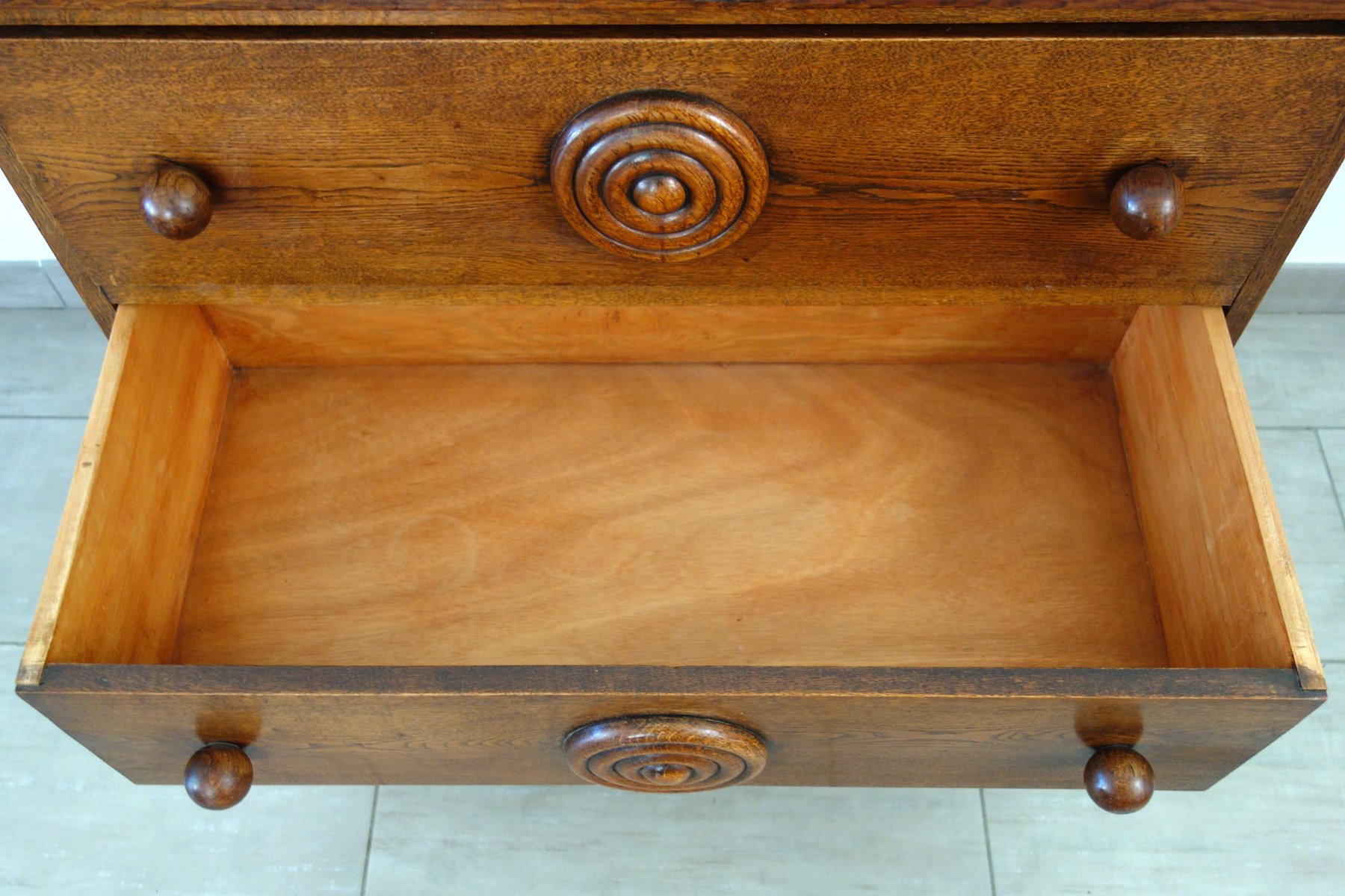 Vintage French Commode in the style of Charles Dudouyt for DLG, 1940s ...