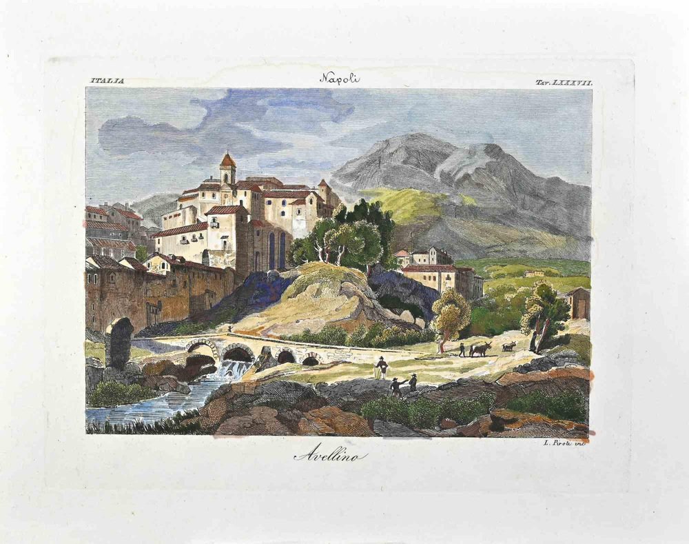 Tommaso Piroli, View of Avellino, Etching, Mid-19th Century for sale at ...