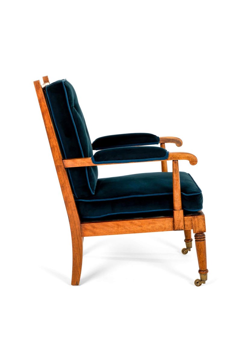 Mahogany Show Frame Lounge Chair for sale at Pamono