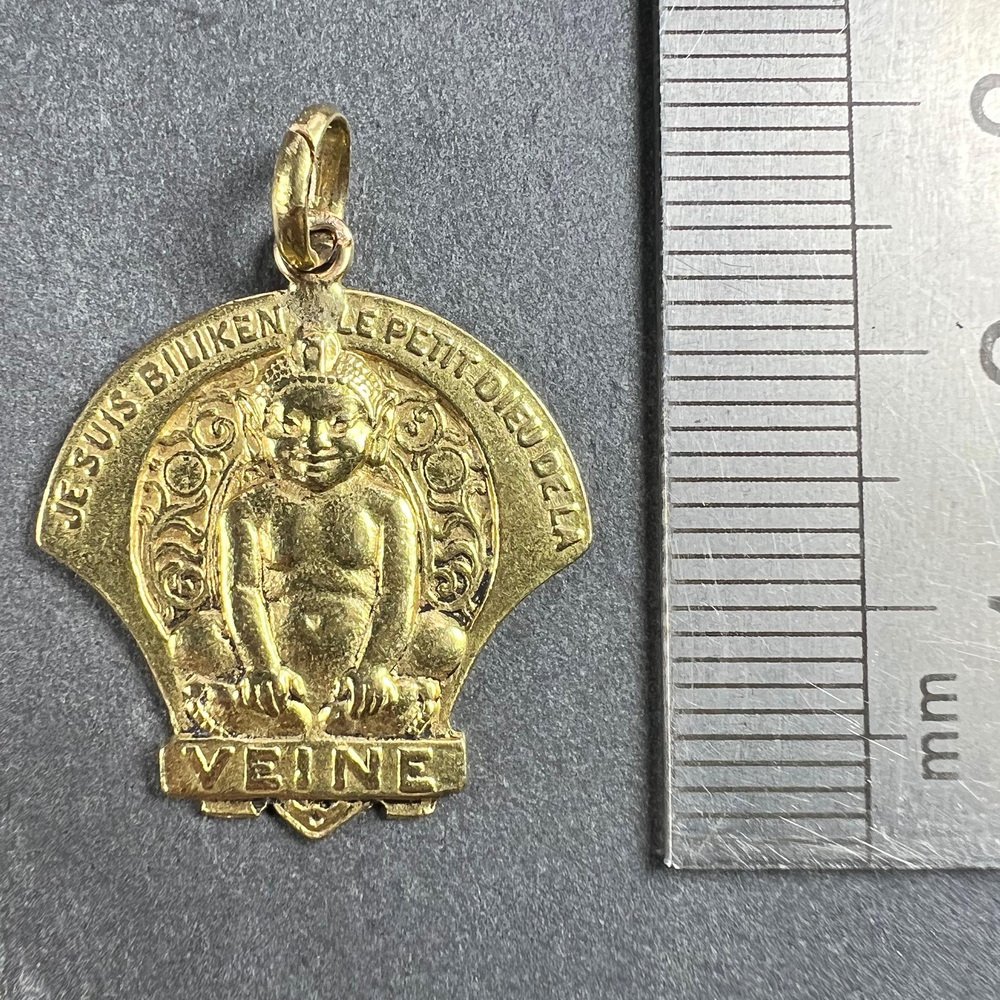 French Biliken Elf 18k Yellow Gold Good Luck Protection Charm Pendant ...