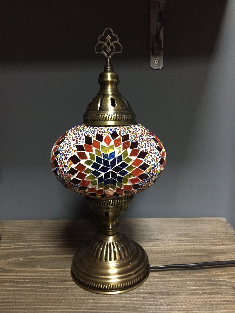 Turkish Desk Lamp in Mosaic for sale at Pamono