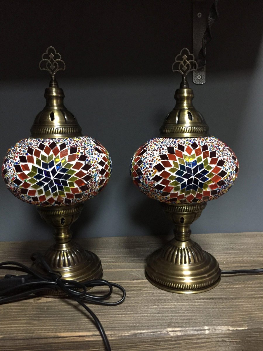 Turkish Desk Lamp in Mosaic for sale at Pamono