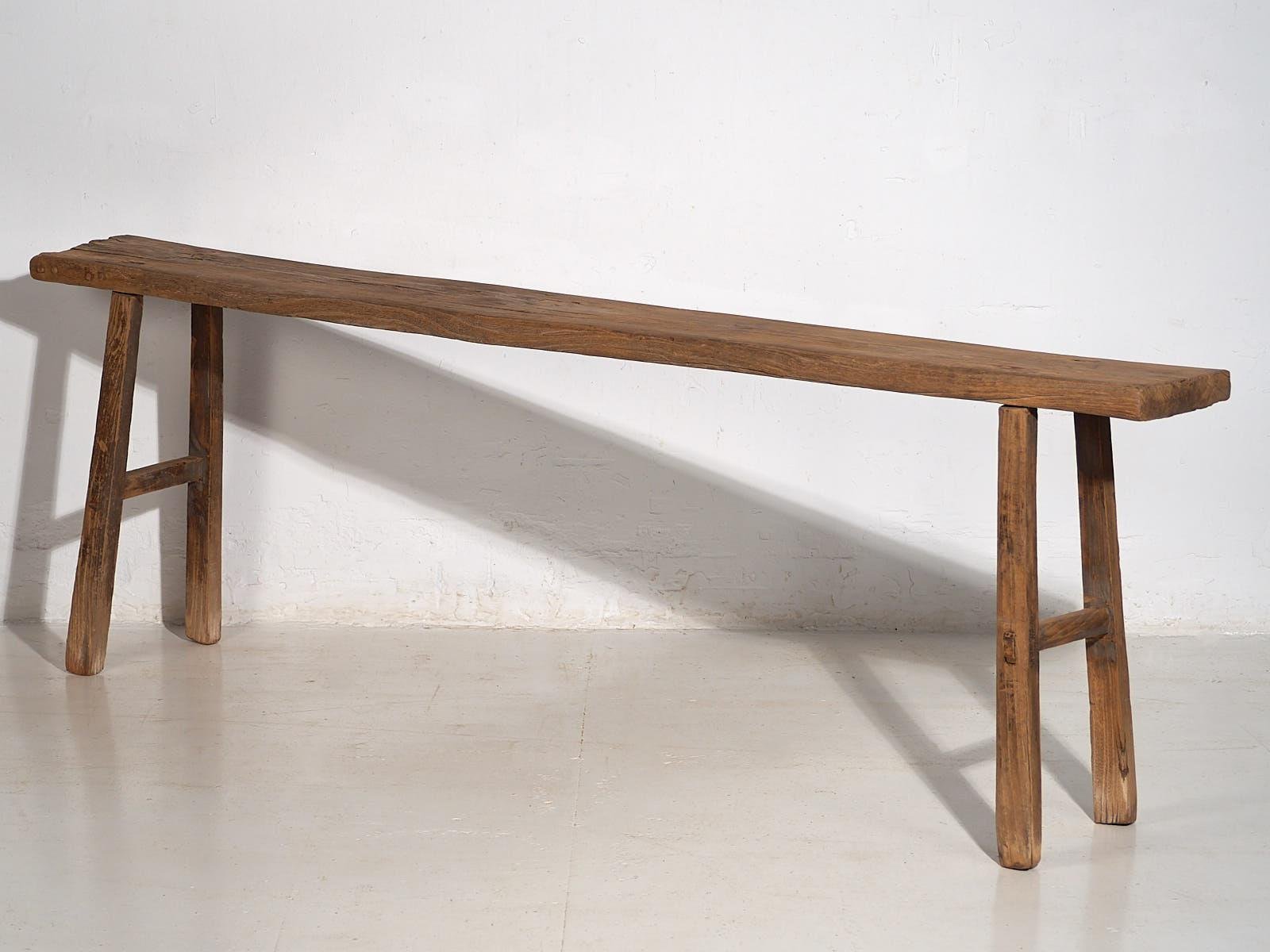 Long Antique Entry Bench, 1900 for sale at Pamono