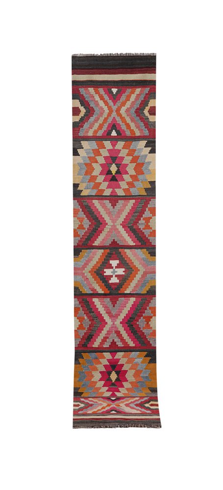 Turkish Pink Kilim Runner for sale at Pamono