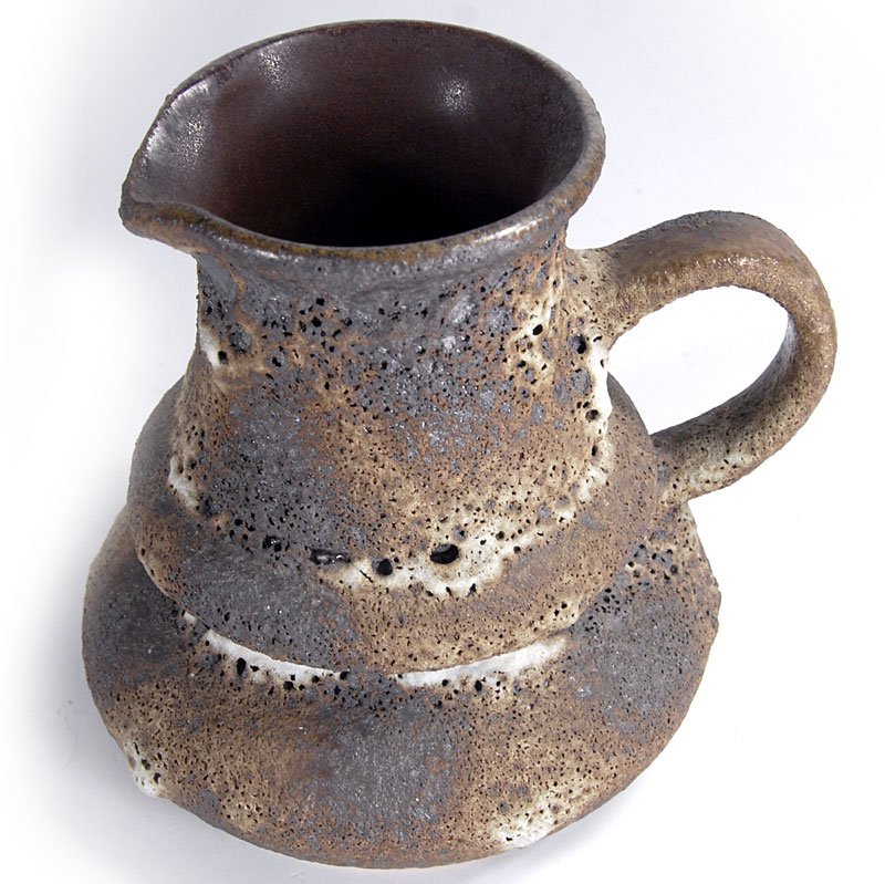 Brutalist Fat Lava Vase Paris from Jopeko, Germany, 1970s for sale at Pamono