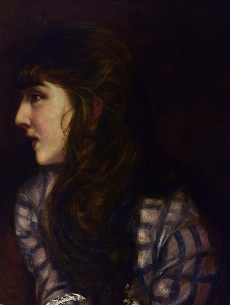 Angelo Granati, Elegance in Detail, 1990s, Oil on Canvas for sale at Pamono