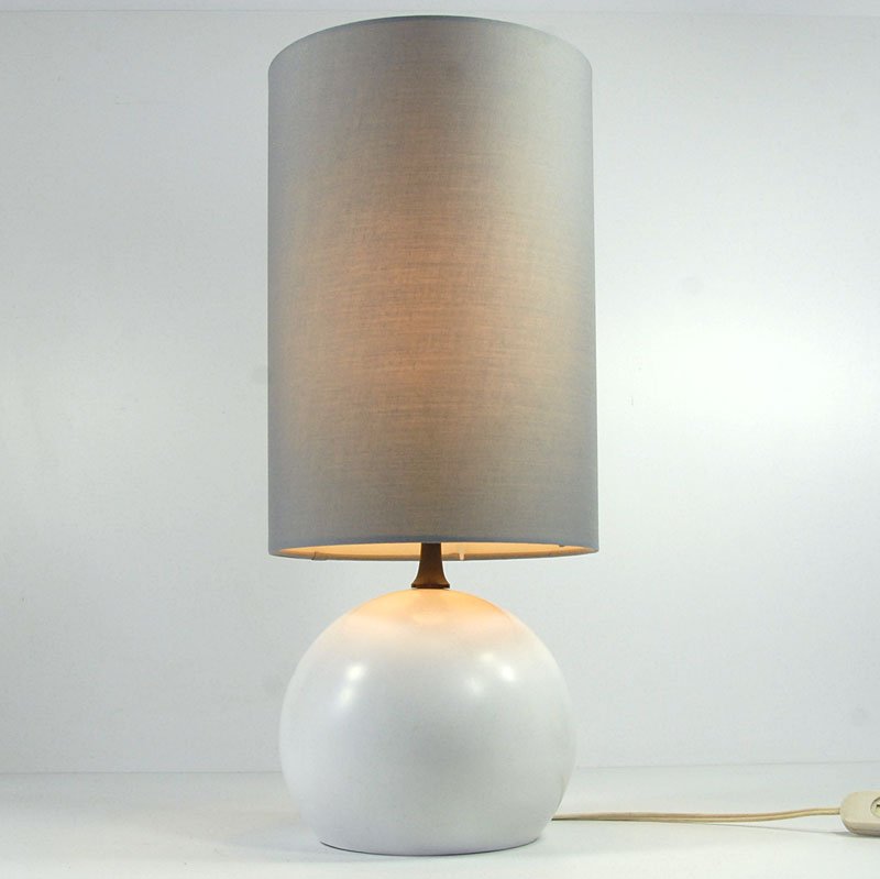 French Metal Ball Table Lamp, 1980s for sale at Pamono