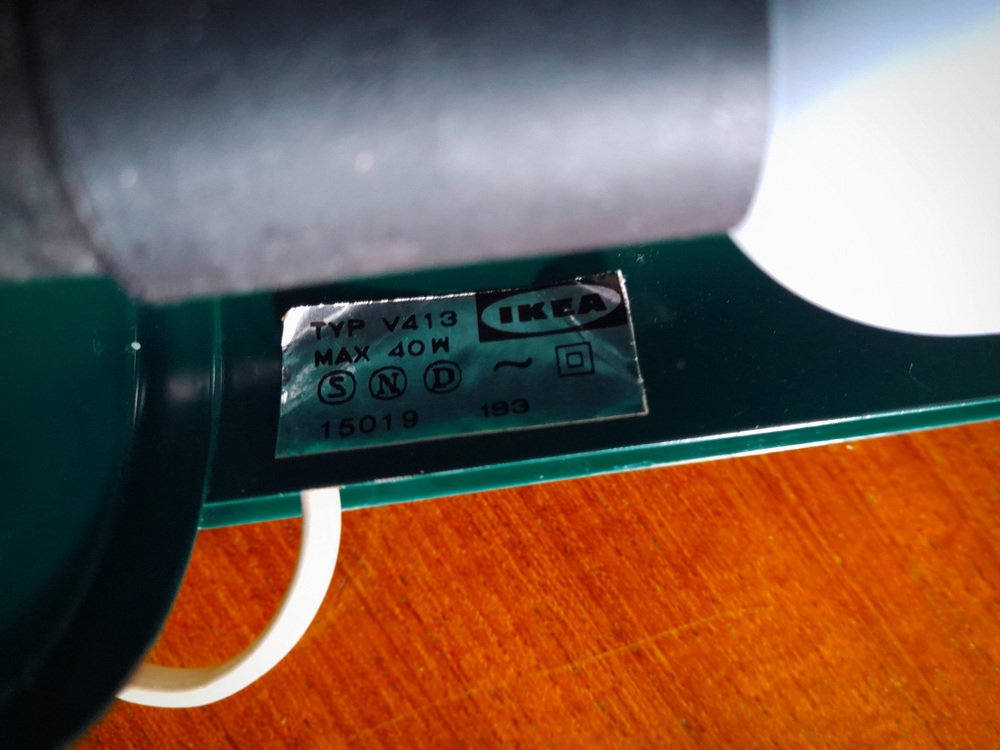 Green Lod Wall Lamp from Ikea, 1986 for sale at Pamono