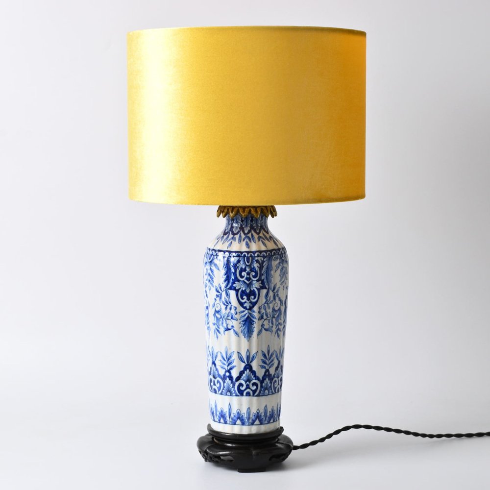 19th Century Delftware Table Lamp for sale at Pamono