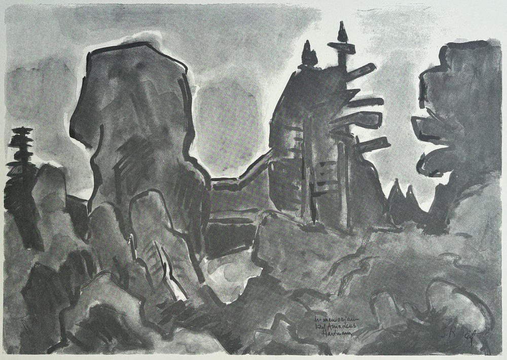 Karl Schmidt-Rottluff, Composition, 1966, Original Lithograph for sale ...