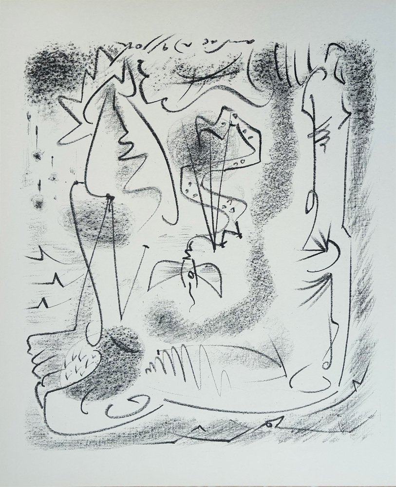 André Masson, Composition, 1966, Original Lithograph for sale at Pamono