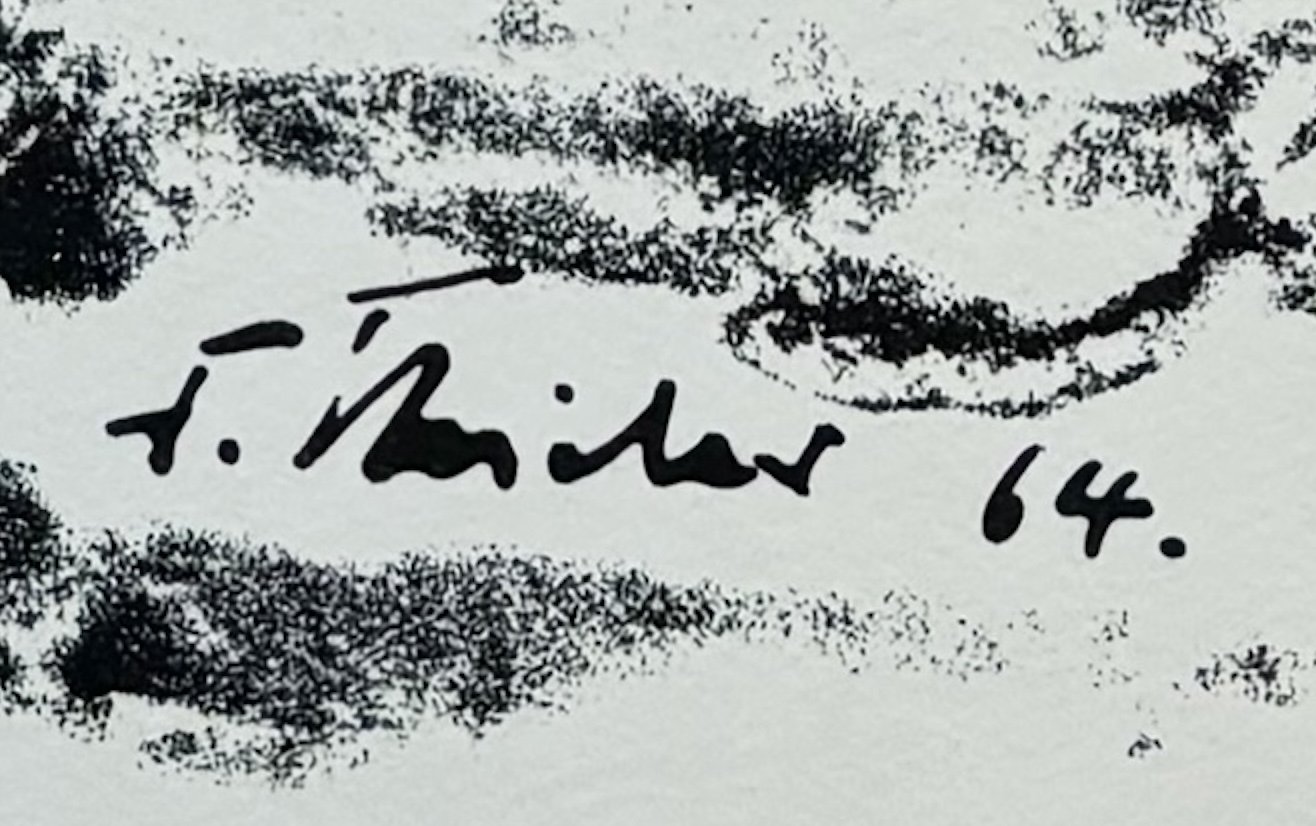 Fred Thieler, Composition, 1966, Original Lithograph for sale at Pamono