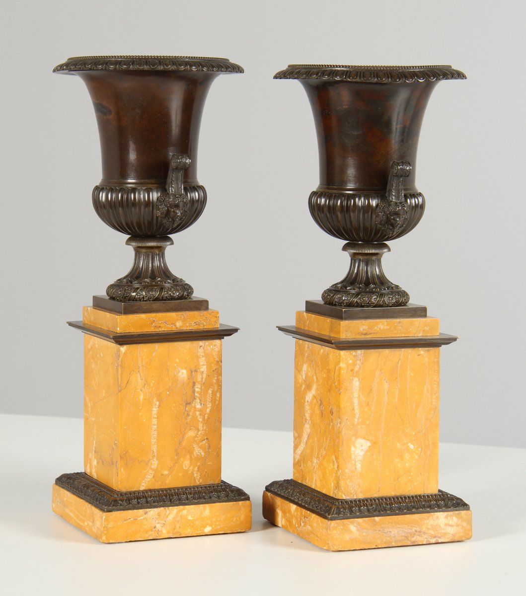 Antique Medici Vases, 1840, Set of 2 for sale at Pamono