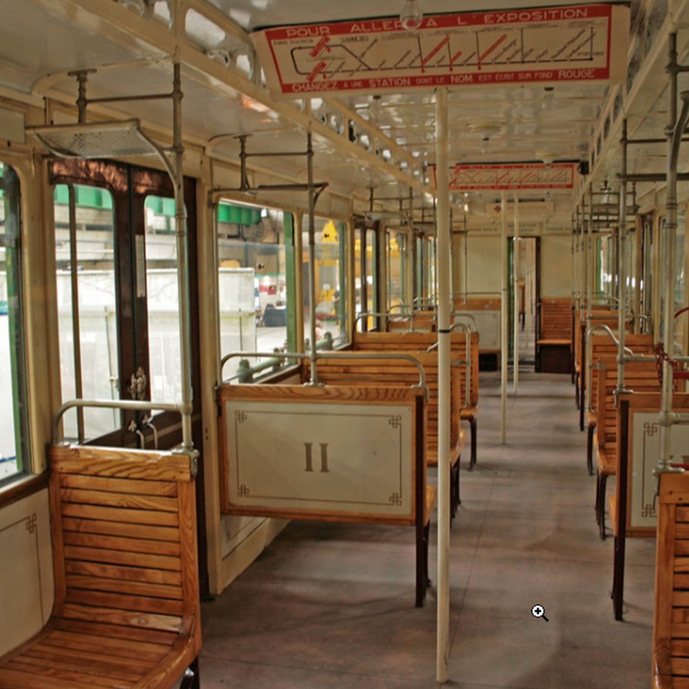 Parisian Metro Seats & Table, 1920s, Set of 3 for sale at Pamono