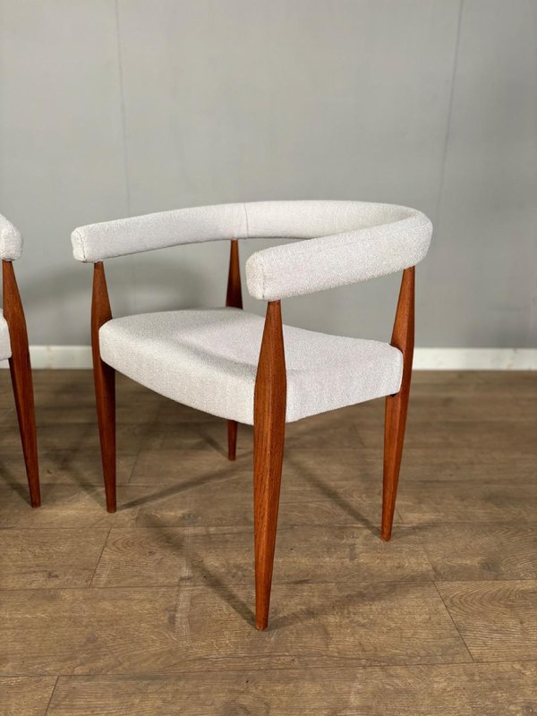 Set of Mid-Century Danish Ring Chairs by Nanna and Jorgen Ditzel, 1950s ...