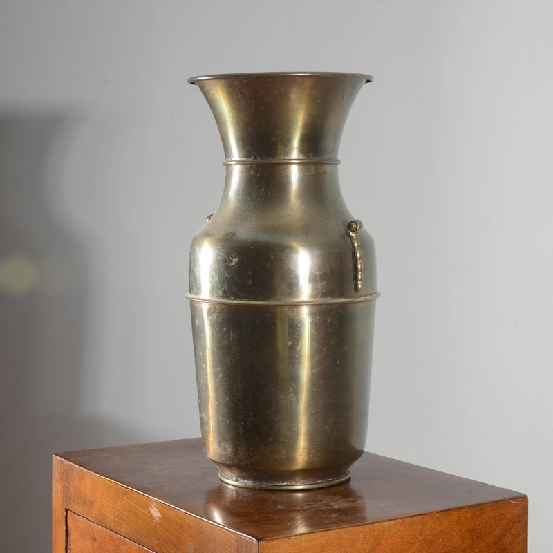 Vintage Vase in Metal, 1950 for sale at Pamono