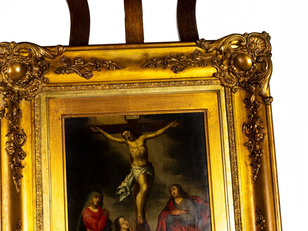 Italian Artist, Crucifixion of Christ, 17th Century, Oil on Panel for sale at Pamono