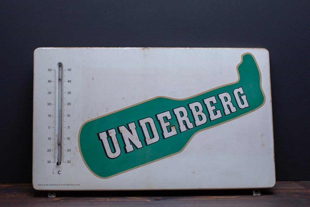 German Underberg Advertising Sign for sale at Pamono
