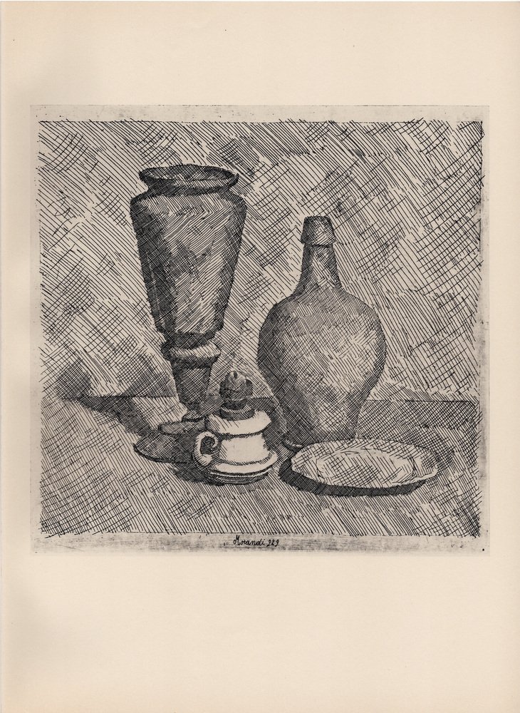 Giorgio Morandi, Still Life with Vase, Small Lamp and Dish, 1929-1957 ...
