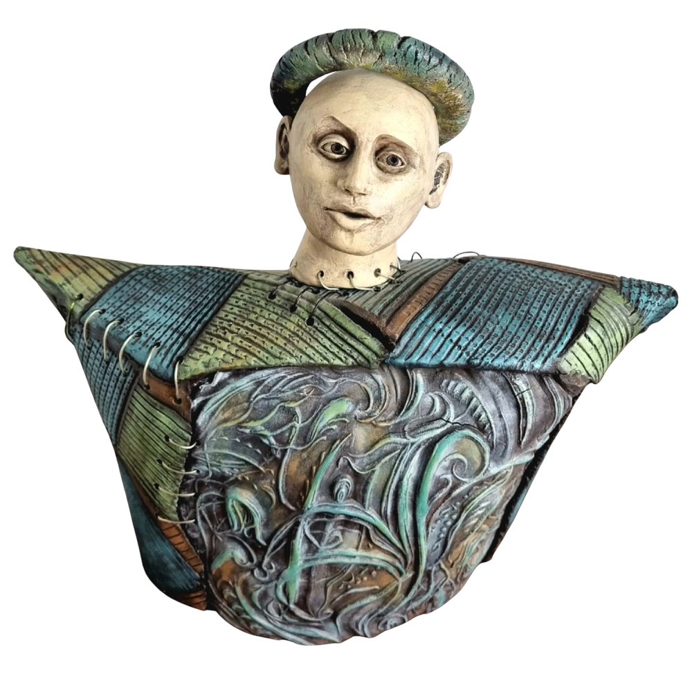 Luanne Tackett Simpson, Surrealist Sculpture, 20th Century, Ceramic for ...