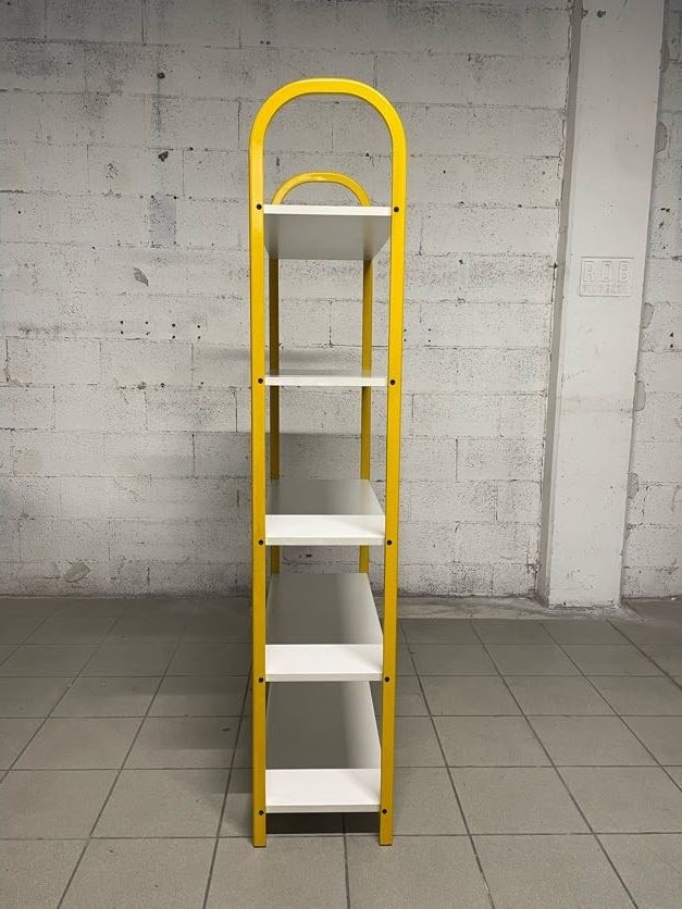 Small Metal and Laminate Bookcase, 1980s for sale at Pamono