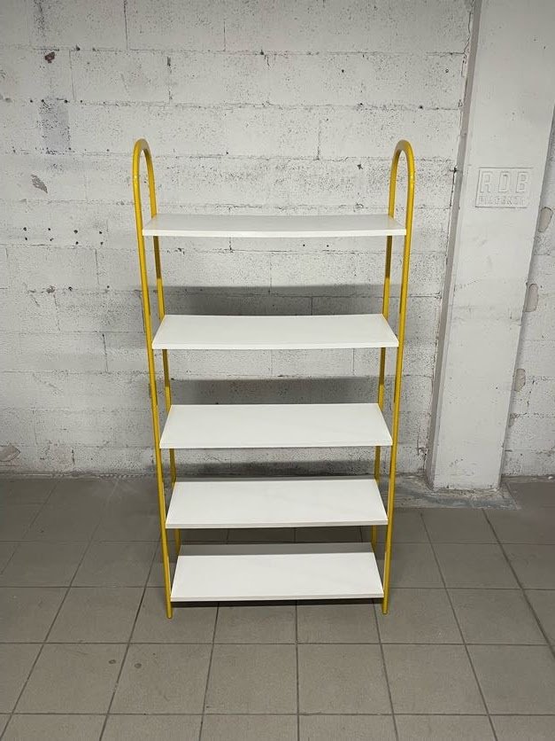 Small Metal and Laminate Bookcase, 1980s for sale at Pamono