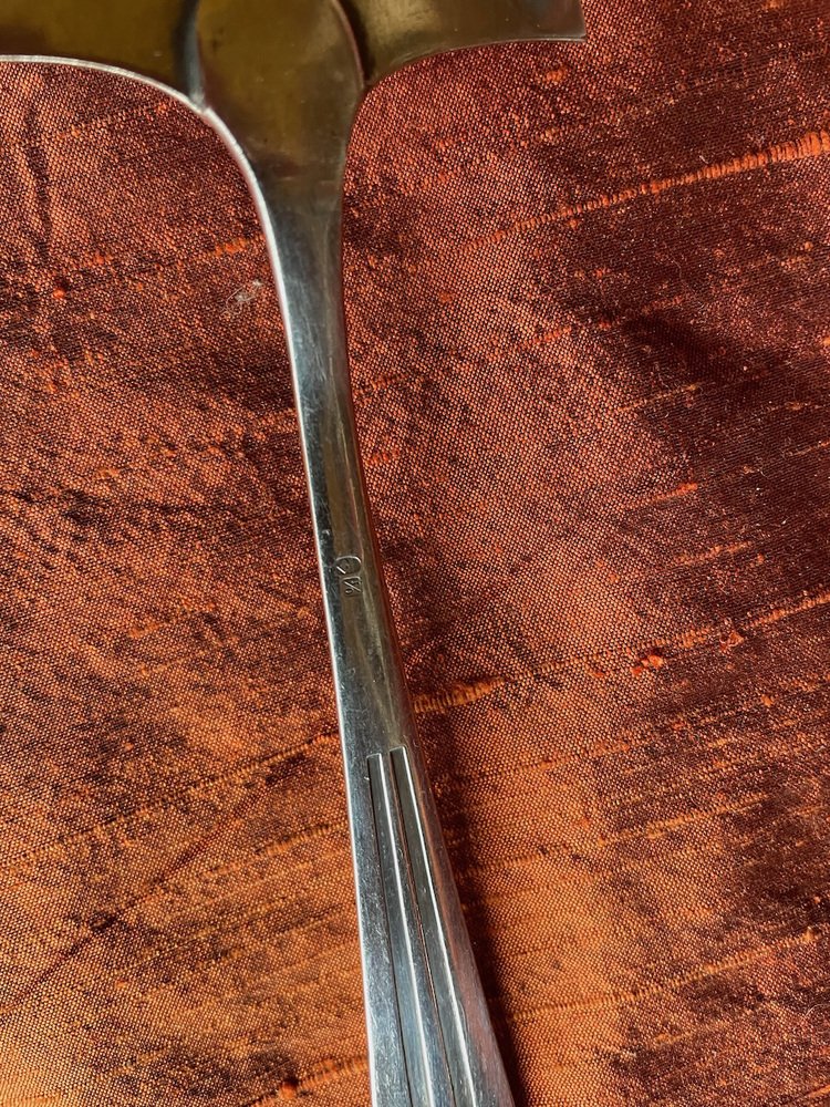 Art Nouveau Cake Server Model 34 Dice Pattern in Silver Plated by ...