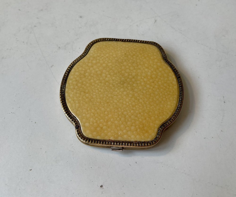 Enamel Powder Compact with Fox Terriers, 1930s for sale at Pamono