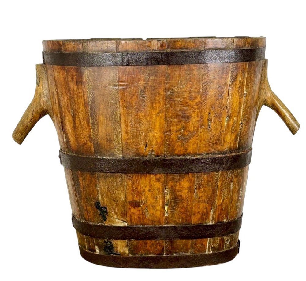 Vintage Brown Bucket, 1900s for sale at Pamono