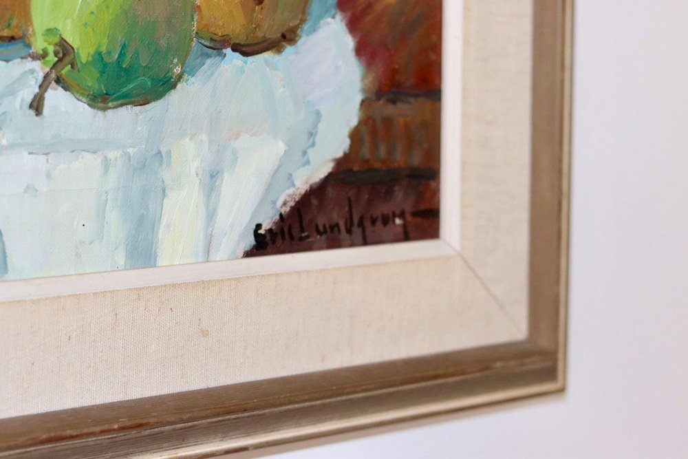 Eric Lundgren, Still Life with Fruit Bowl, 1920s, Oil on Canvas for ...