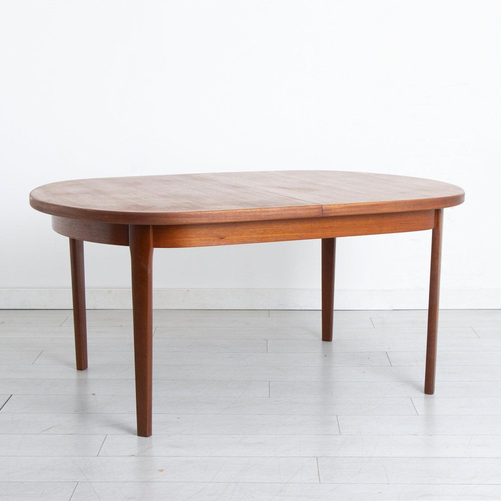 Midcentury Extending Oval Dining Table in Teak by Nathan, 1960 for sale ...